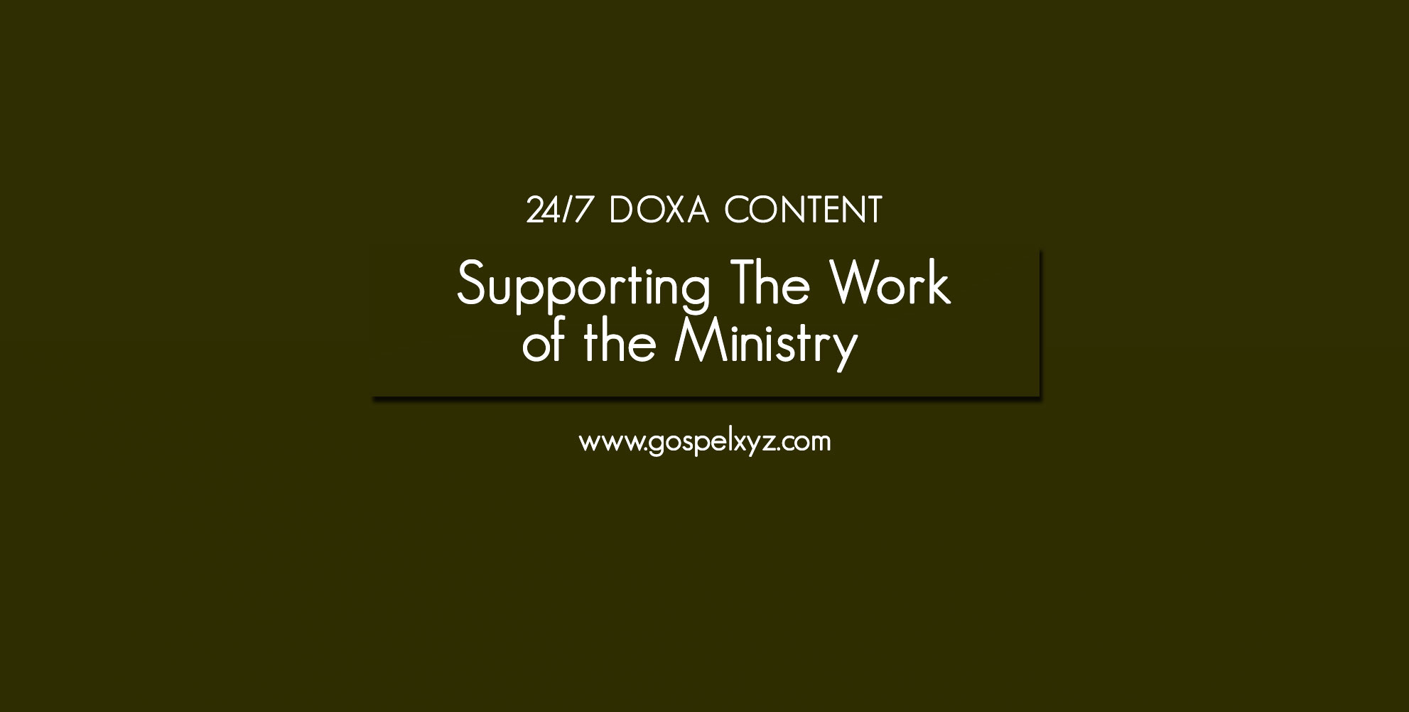 24/7 DOXA Content, 14th January-SUPPORTING THE WORK OF THE MINISTRY ...